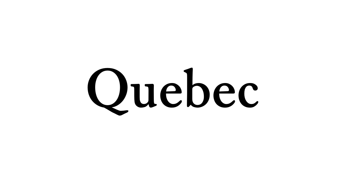 Quebec • Flowery Dictionary