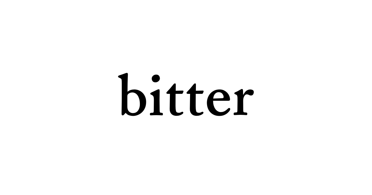 bitter • Flowery Dictionary