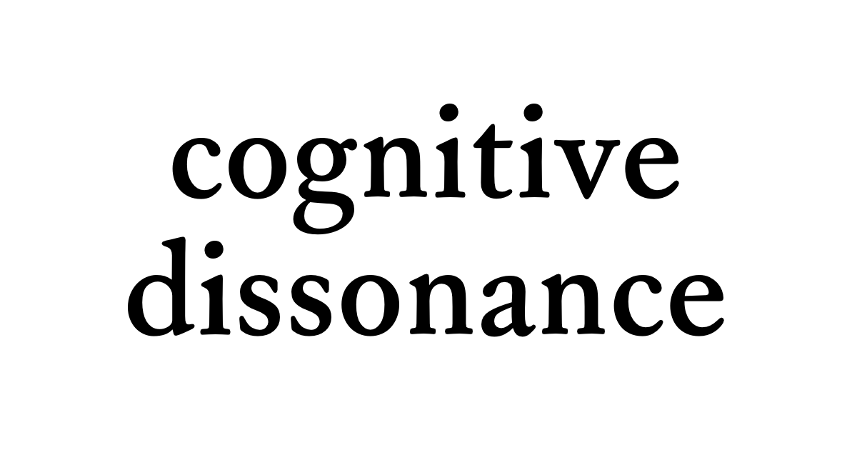 cognitive dissonance • Flowery Dictionary