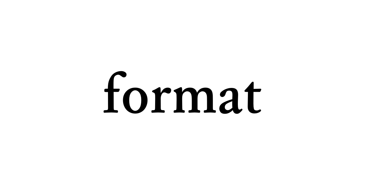 format • Flowery Dictionary