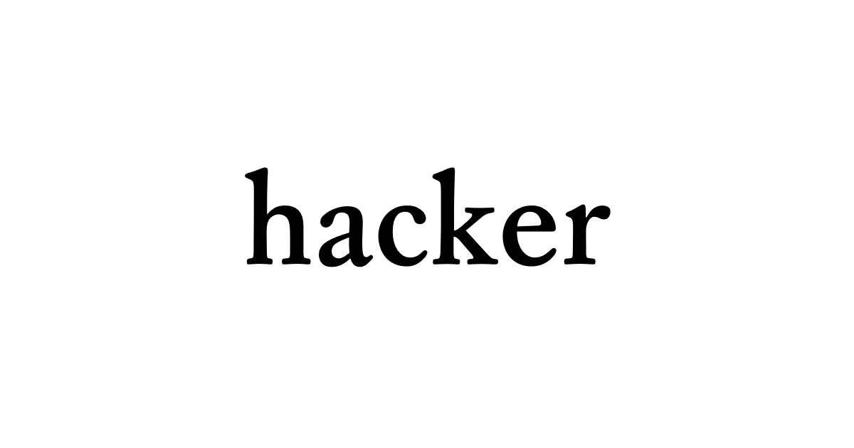 hacker • Flowery Dictionary