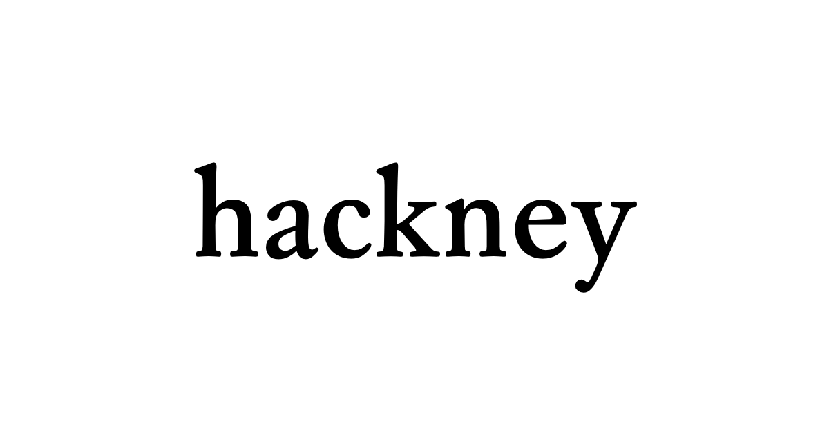 hackney • Flowery Dictionary