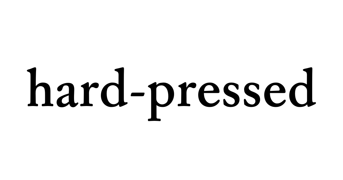 hard-pressed • Flowery Dictionary