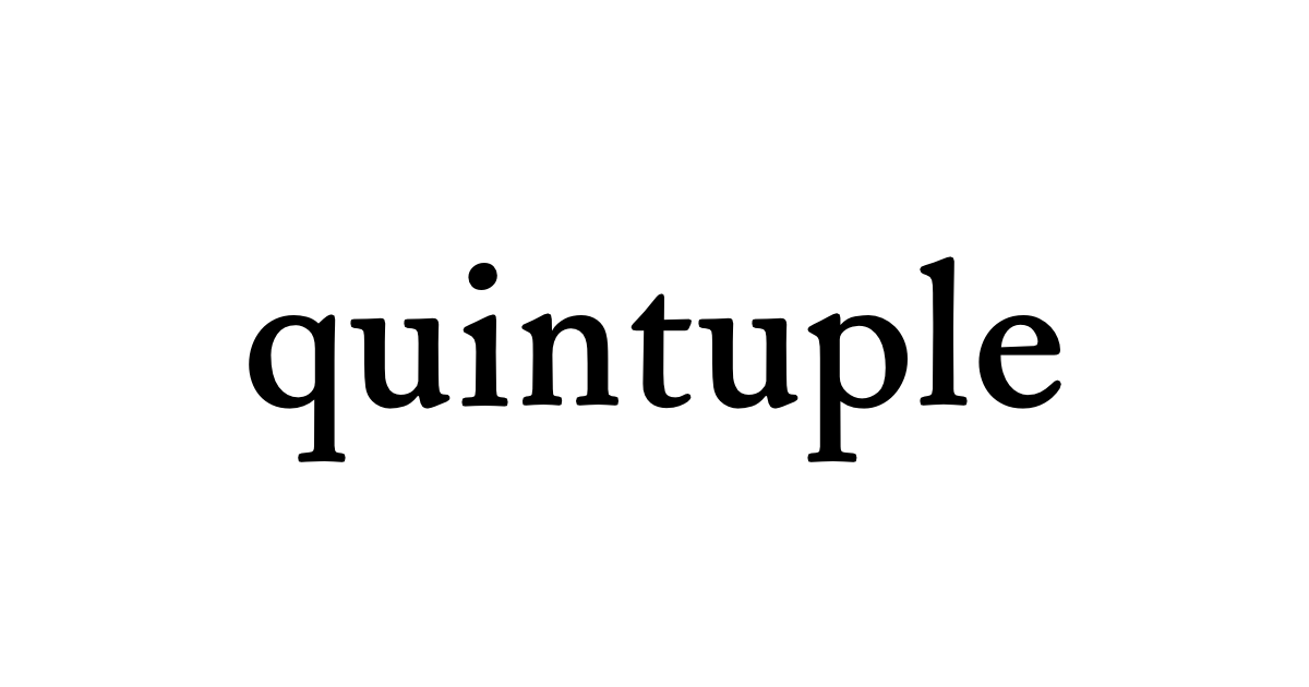 quintuple • Flowery Dictionary