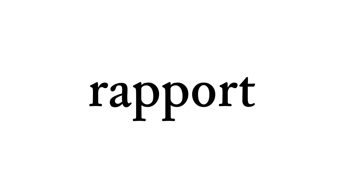 rapport • Flowery Dictionary