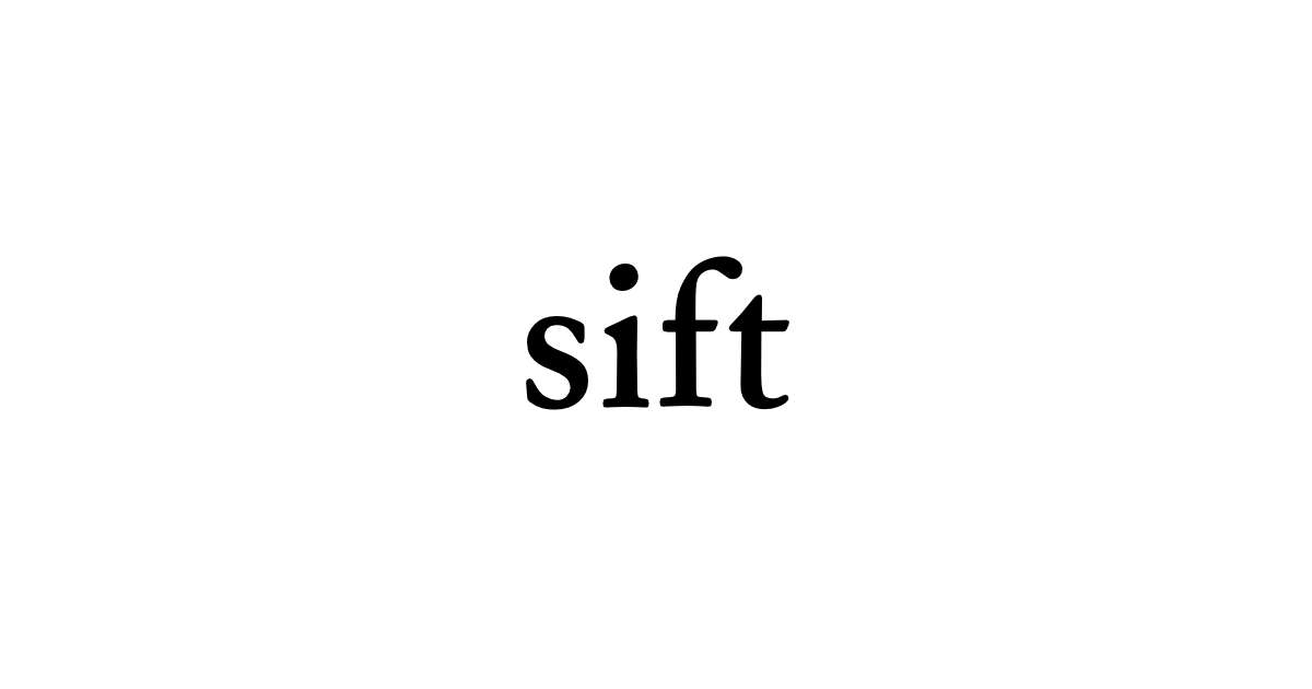 sift • Flowery Dictionary