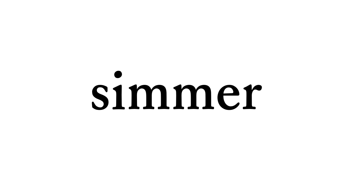 simmer • Flowery Dictionary