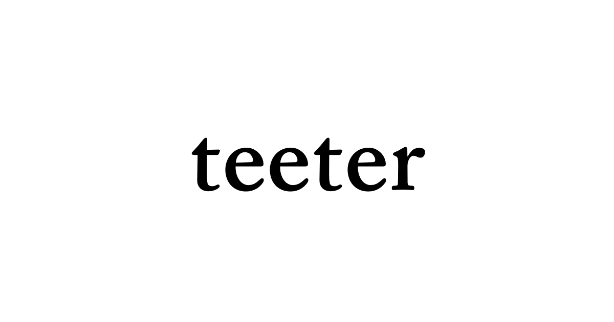 teeter • Flowery Dictionary