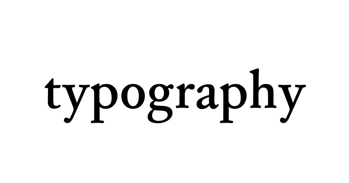 typography • Flowery Dictionary