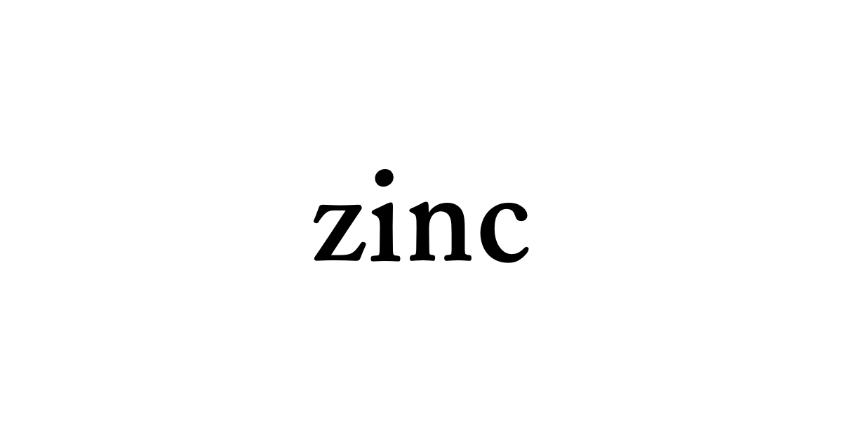 zinc • Flowery Words